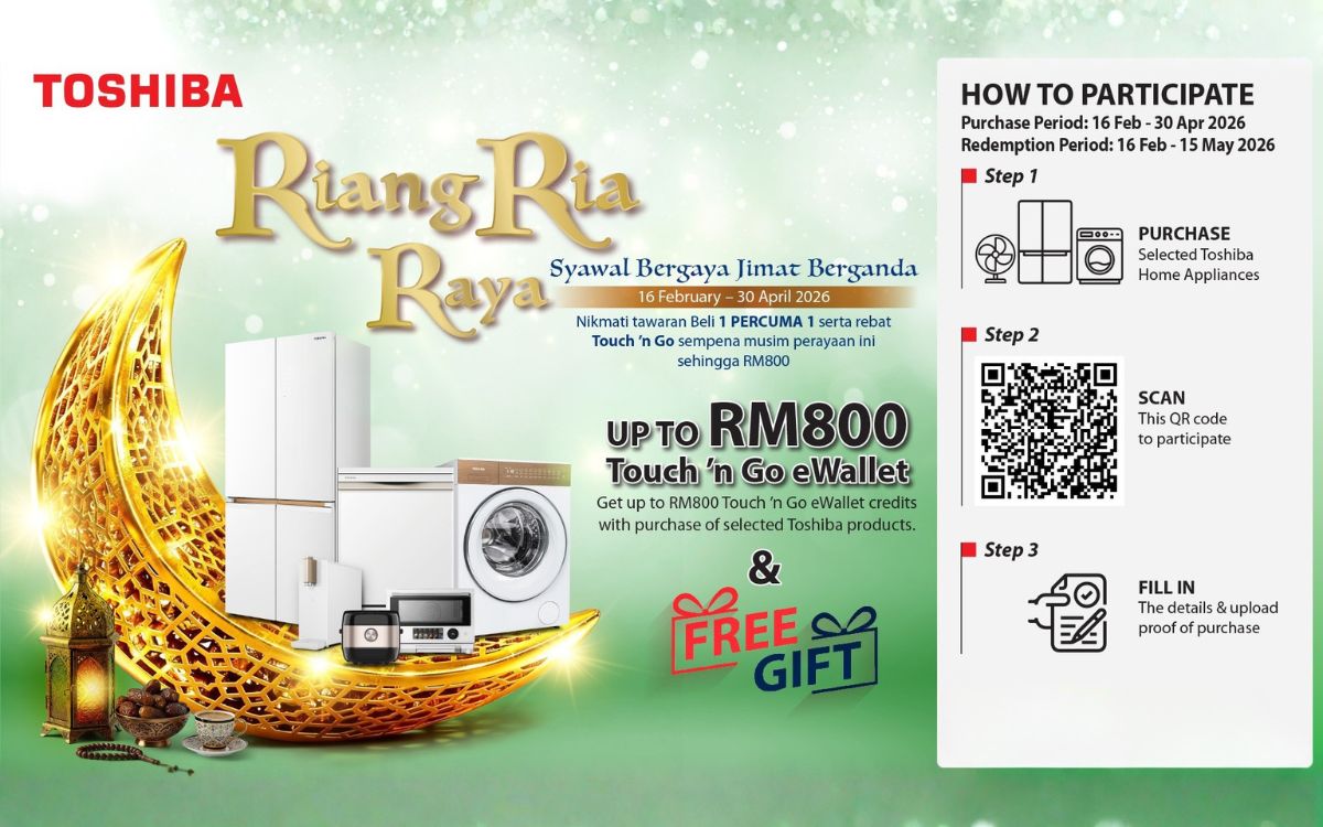 Toshiba Riang Ria Raya Deals | Shop Appliances at senQ MY